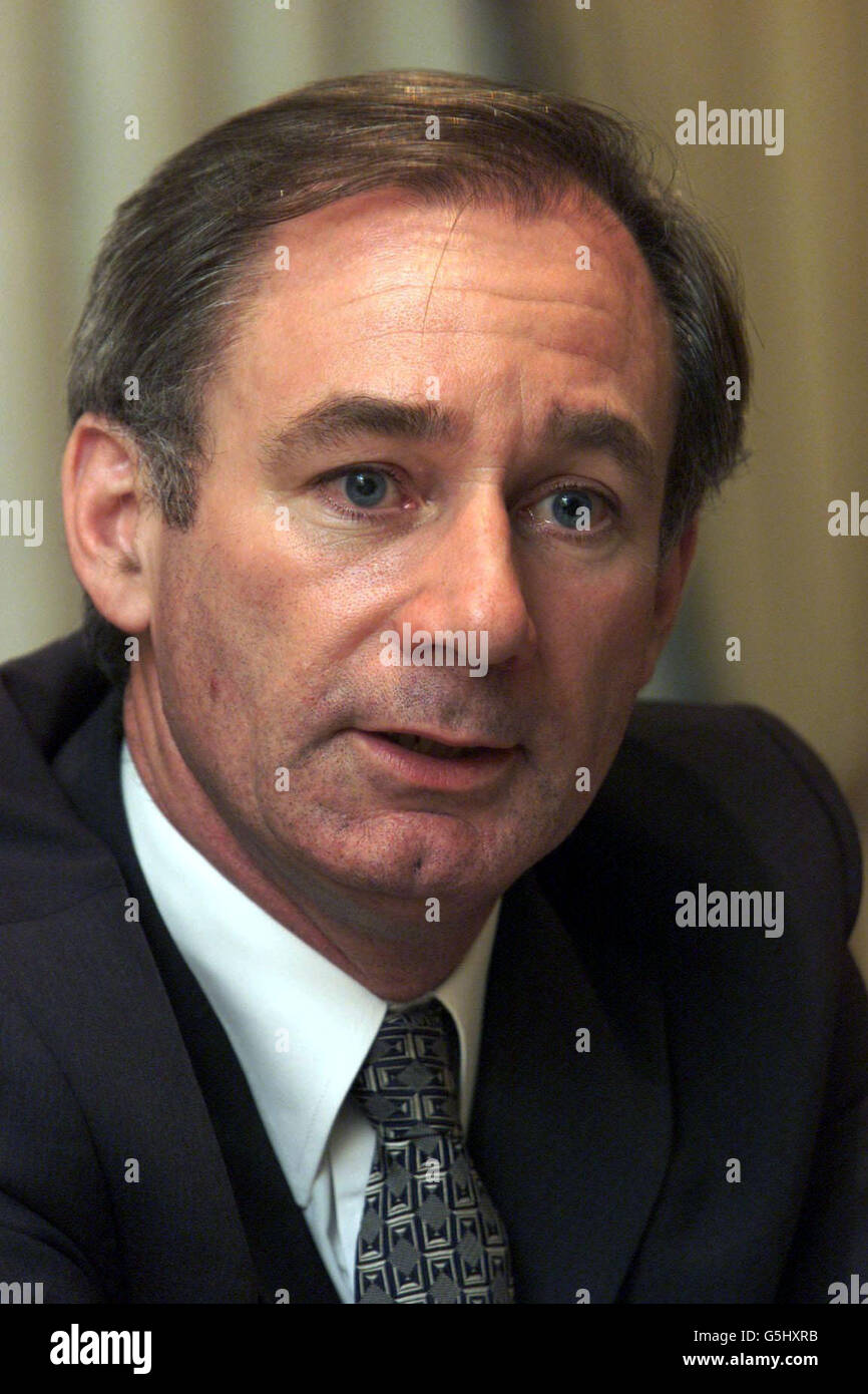 Defence Secretary Geoff Hoon during a news conference at the Hyatt ...