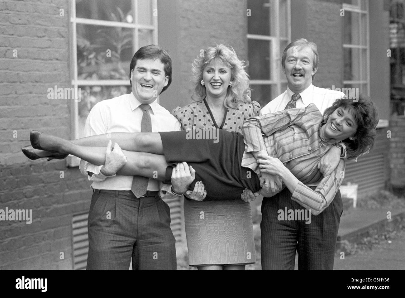 Presenter Kathy Tayler (front), 28, joins the line-up of TV-am ...