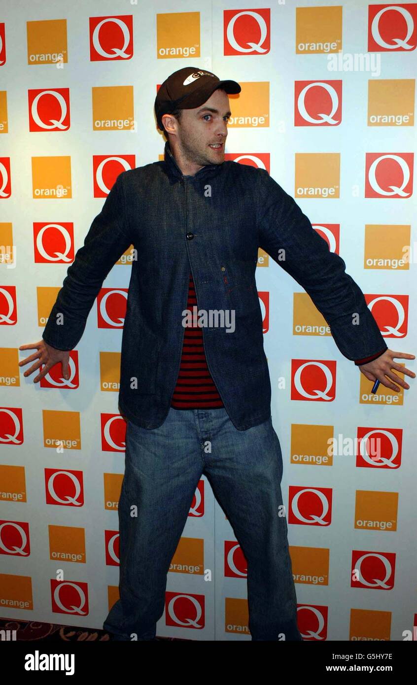 Travis frontman Fran Healy arrives at the Park Lane Hotel, Mayfair ...