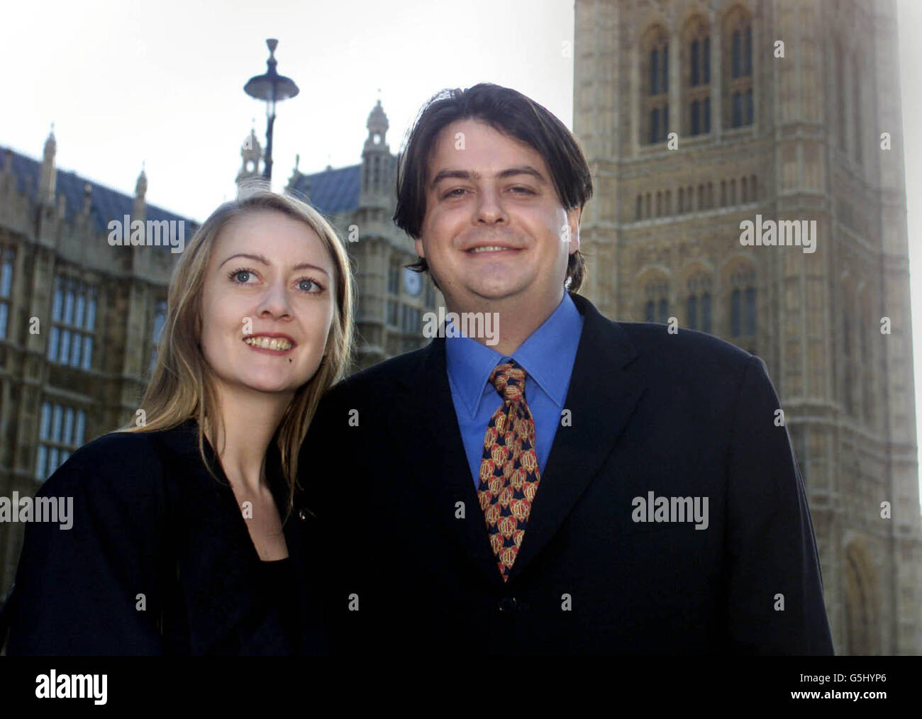 Former MI5 agent David Shayler with his girlfriend Annie Machon outside ...