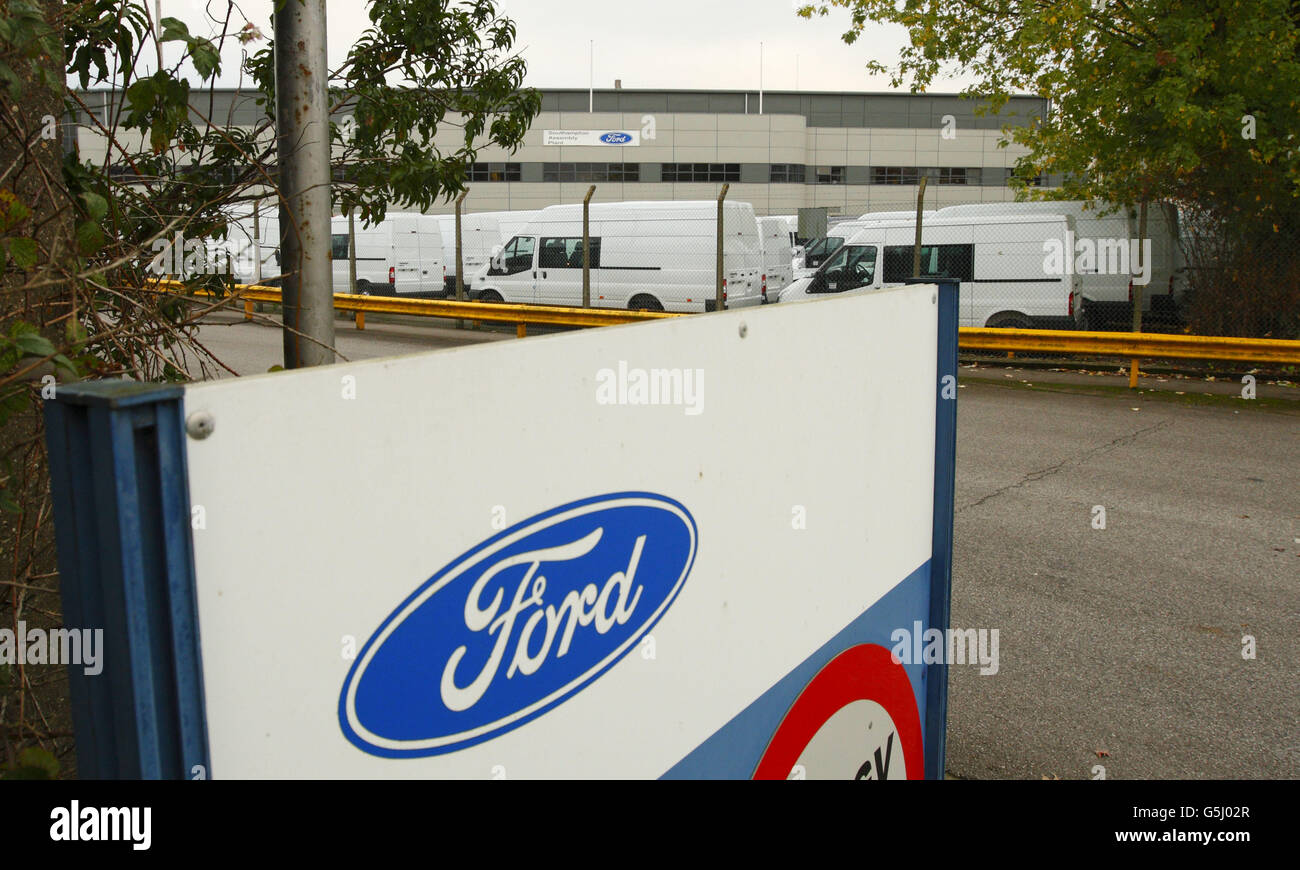 A general view of the Ford Transit Assembly Plant in Southampton, as ...
