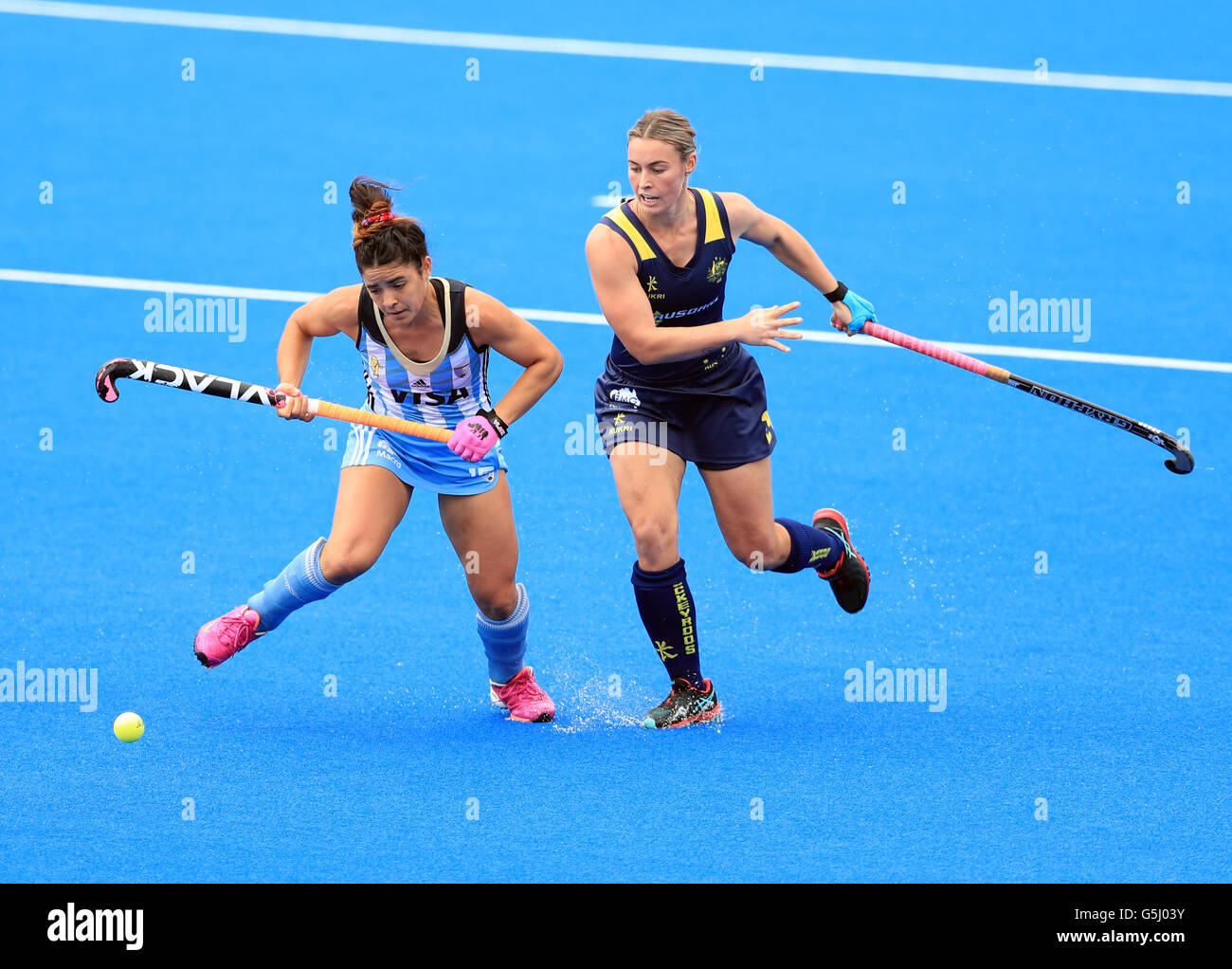 Argentina's Maria Granatto (left) and Australia's Mariah Williams ...