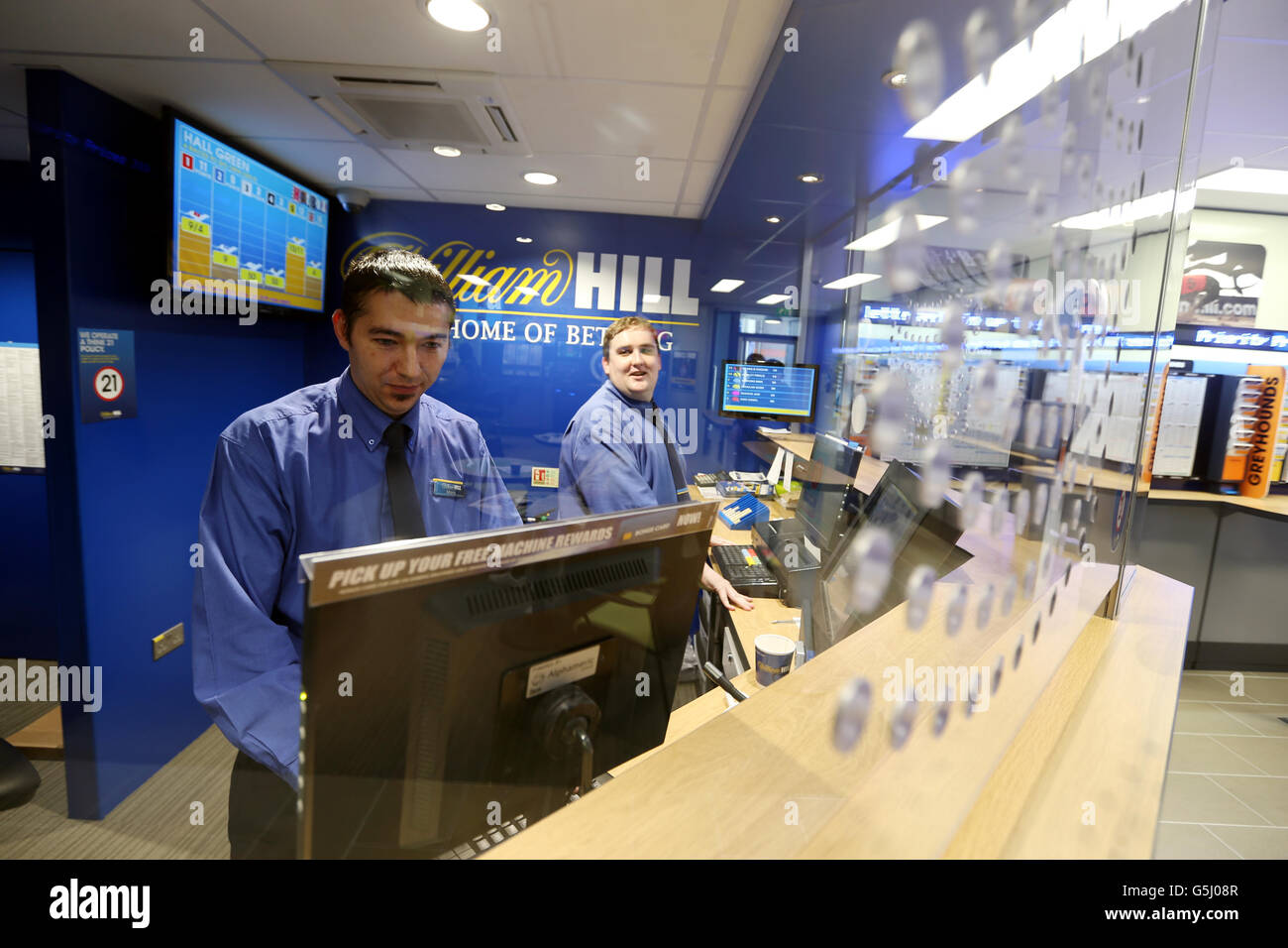 William hill bookmakers shop opening slough hi-res stock photography ...