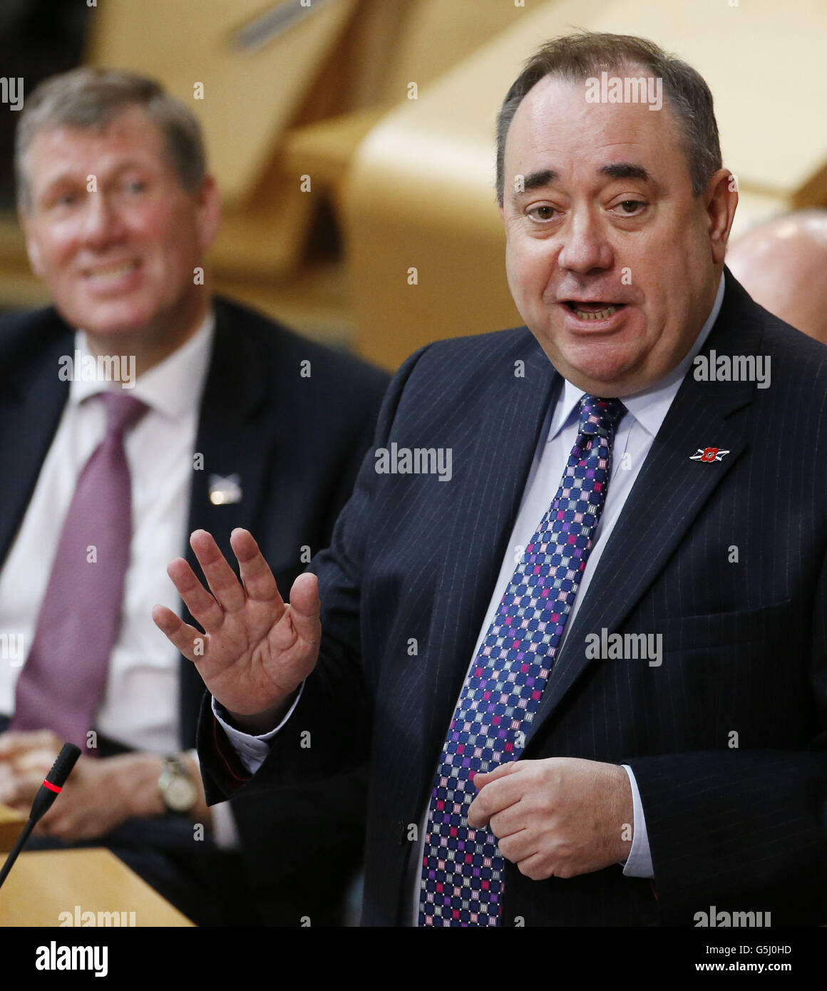 First Minister Alex Salmond during First Minister's Questions at the ...