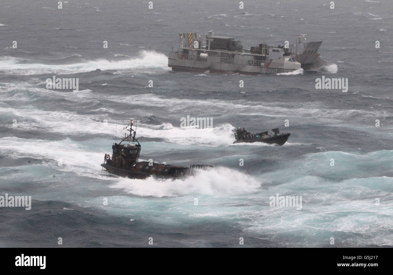 UK-French naval exercise Stock Photo - Alamy