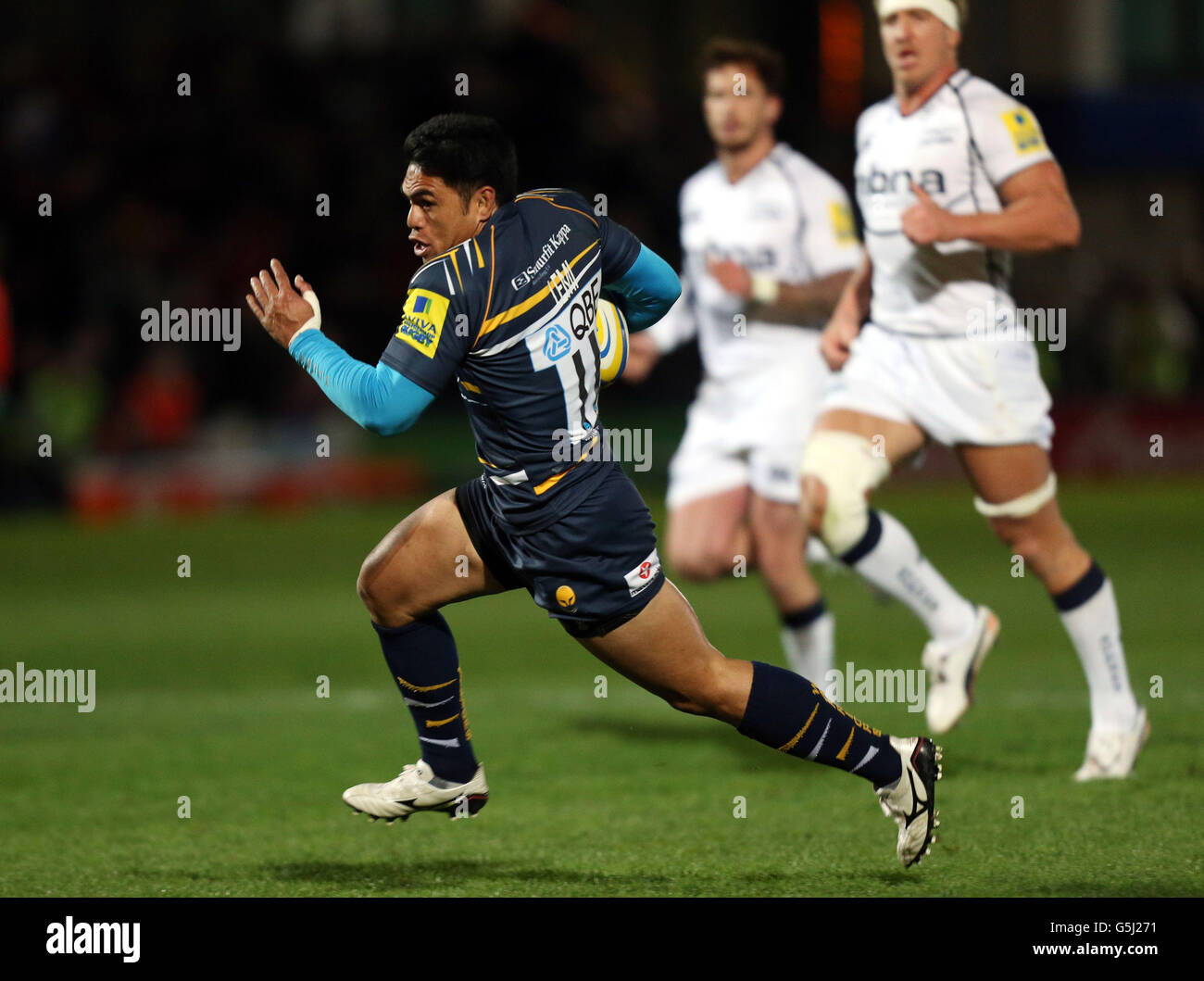 Rugby union aviva premiership worcester warriors sale sixways stadium ...