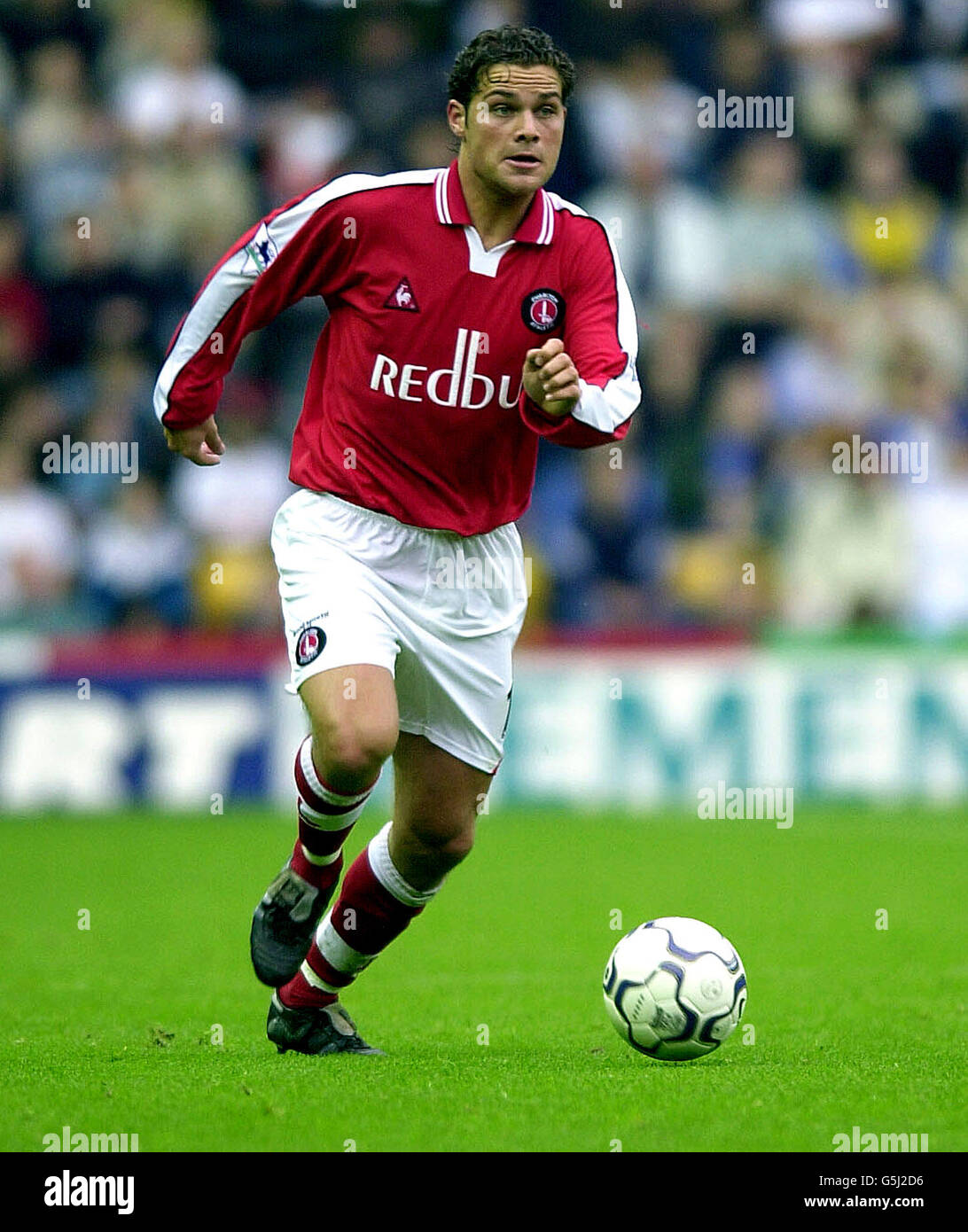 Charlton Athletic's - Luke Young in action during the Barclaycard ...