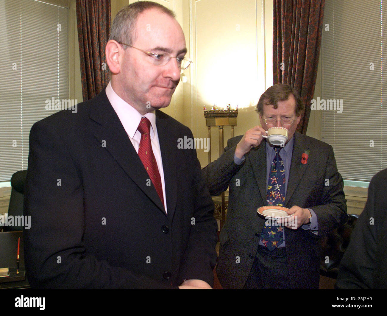 First Minister David Trimble Elected Stock Photo - Alamy
