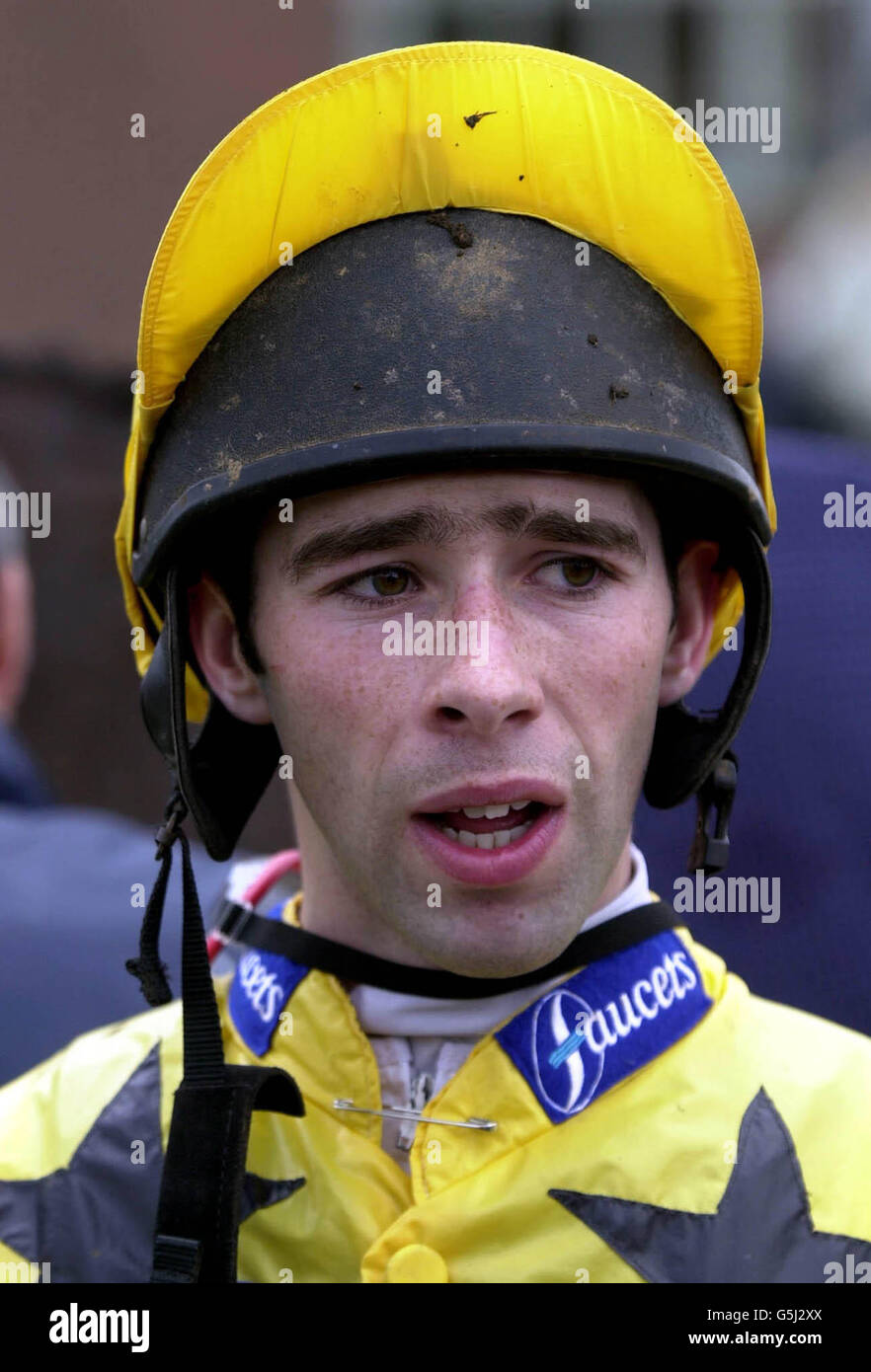 T.Doyle. Jockey Tom Doyle at Wetherby Race Course Stock Photo - Alamy