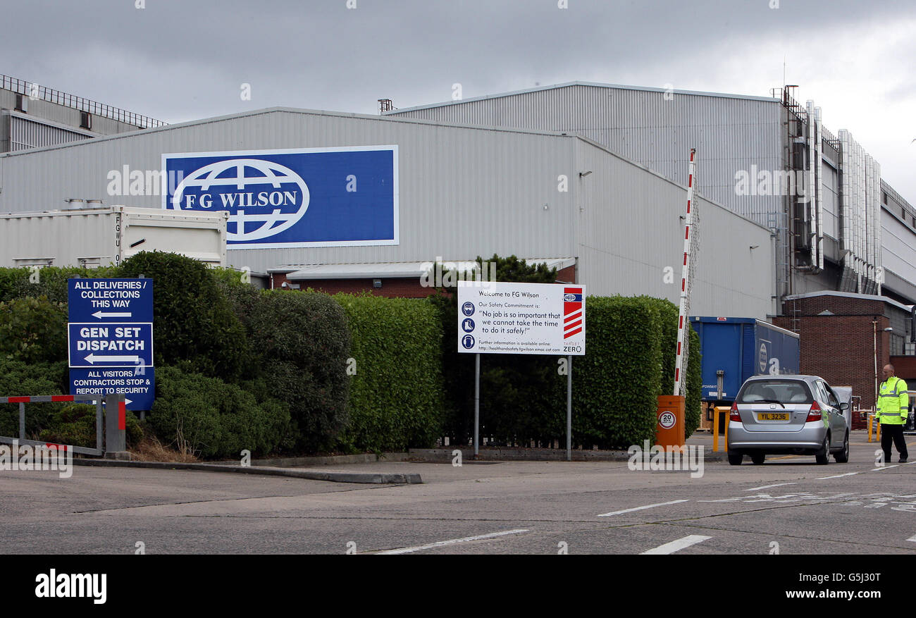 Fg wilson factory in larne co antrim hi-res stock photography and ...