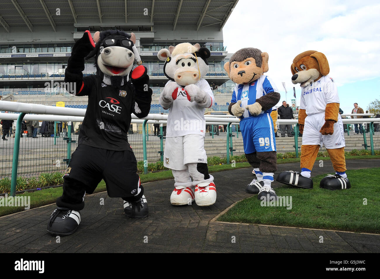 Football league charity mascot race 2012 hi-res stock photography and ...