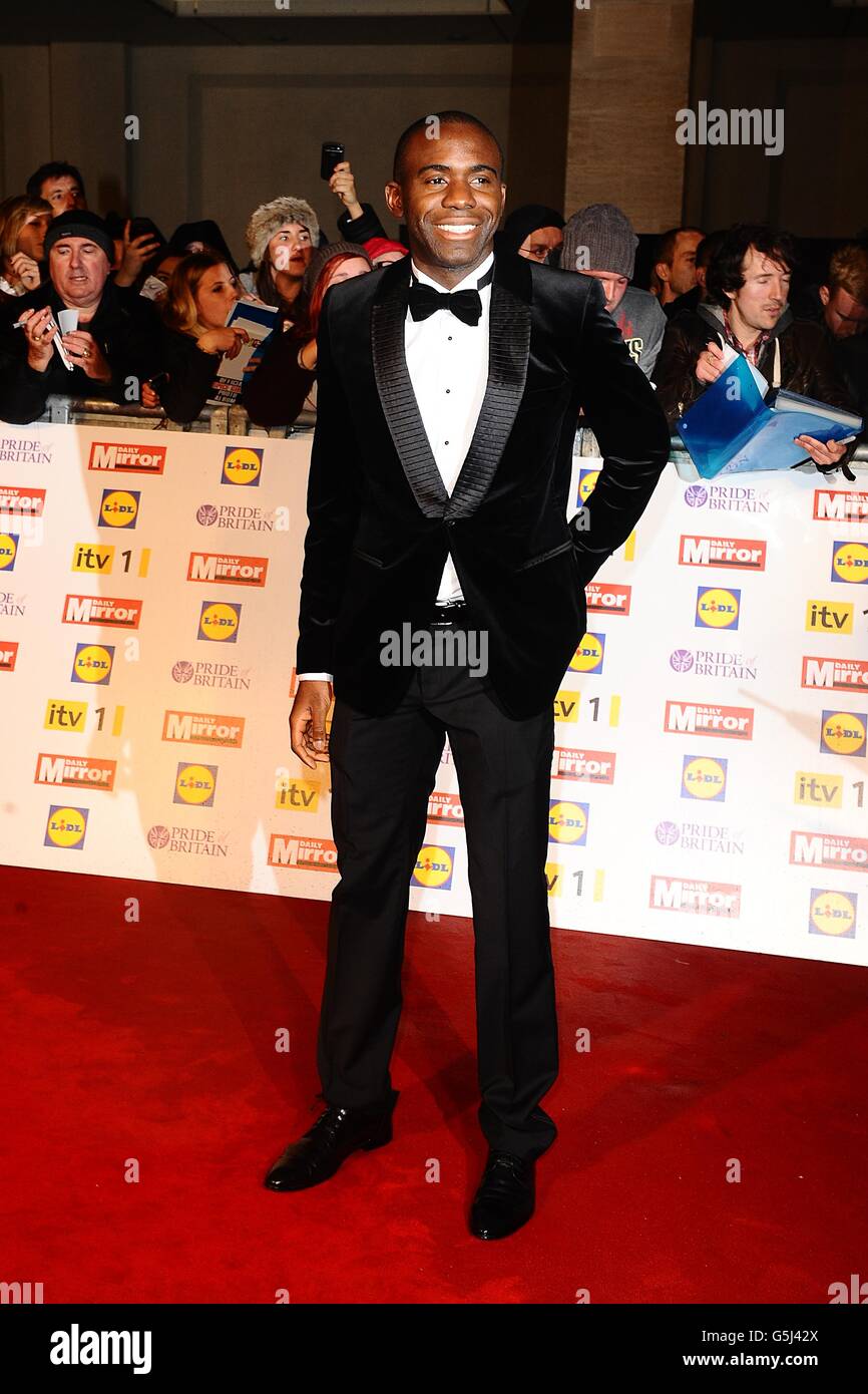 Fabrice Muamba at the 2012 Pride of Britain awards at Grosvenor House ...