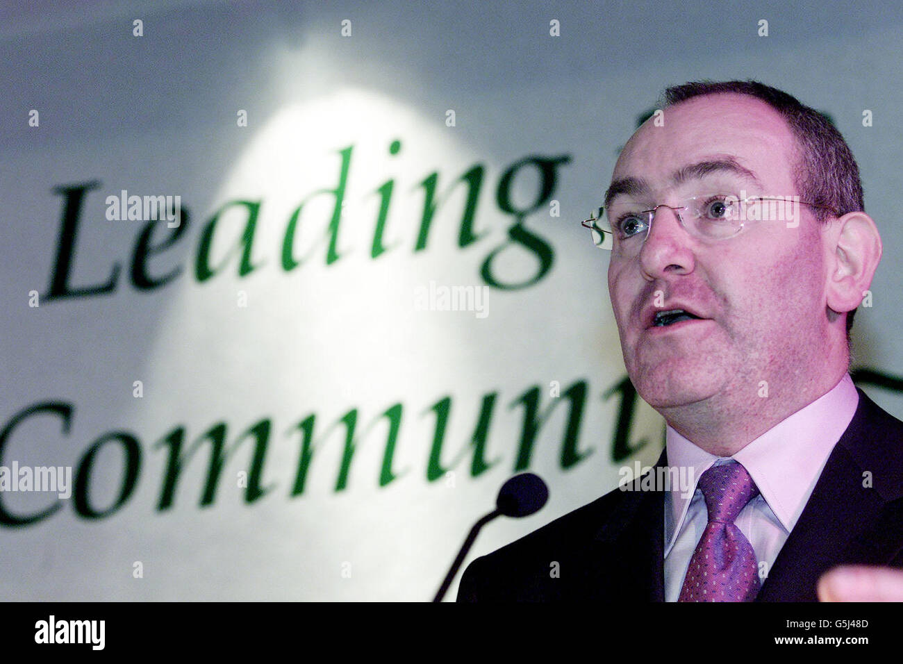 New SDLP Leader Mark Durkan Stock Photo - Alamy