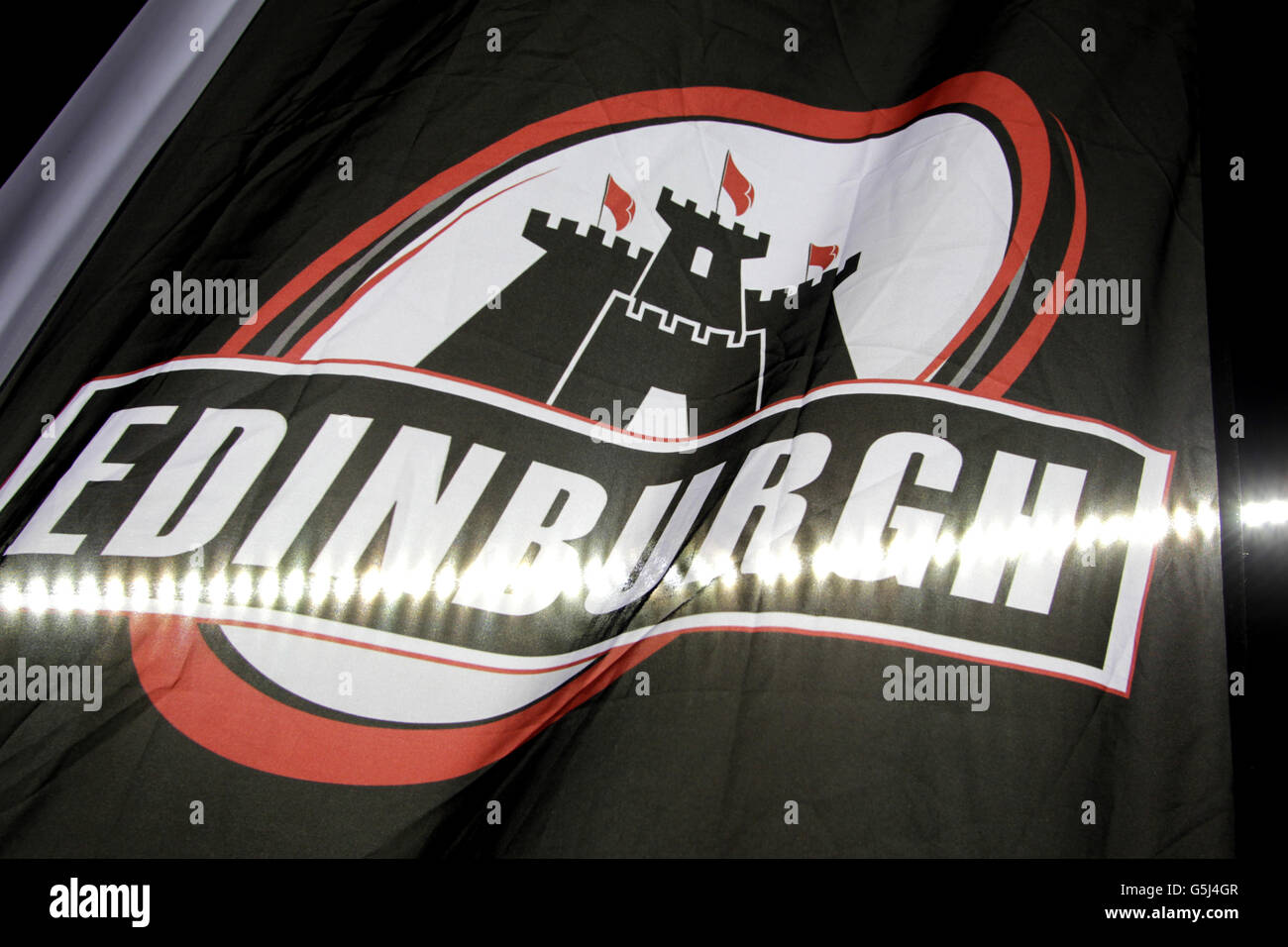 Edinburgh rugby flag before game hi-res stock photography and images ...