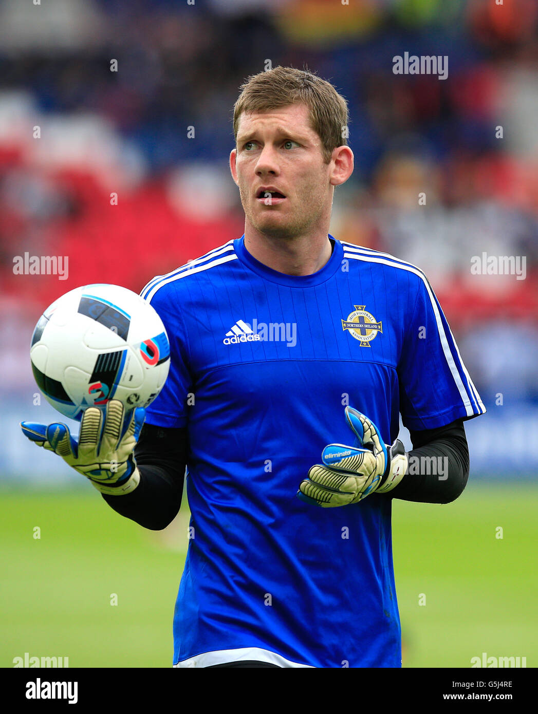 Northern Ireland goalkeeper Michael McGovern before the UEFA Euro 2016 ...
