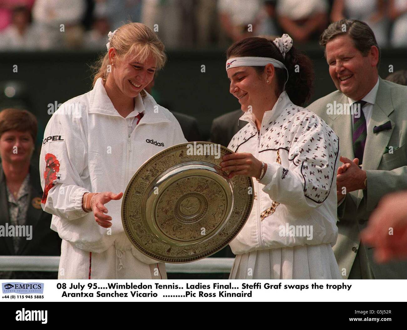 Steffi graf wimbledon trophy hi-res stock photography and images - Alamy