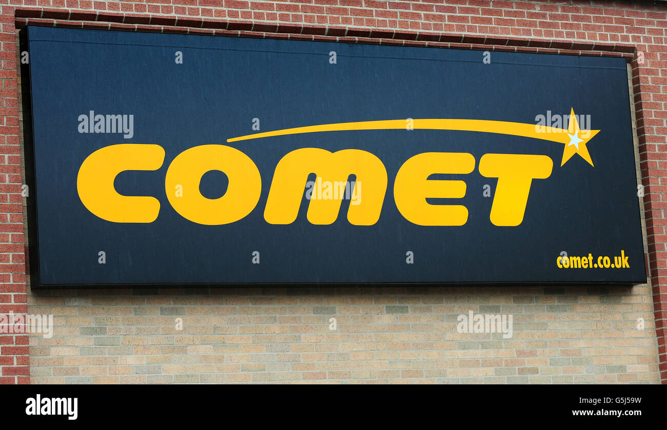 General view of Comet store in Burton On Trent, Staffordshire, as the ...