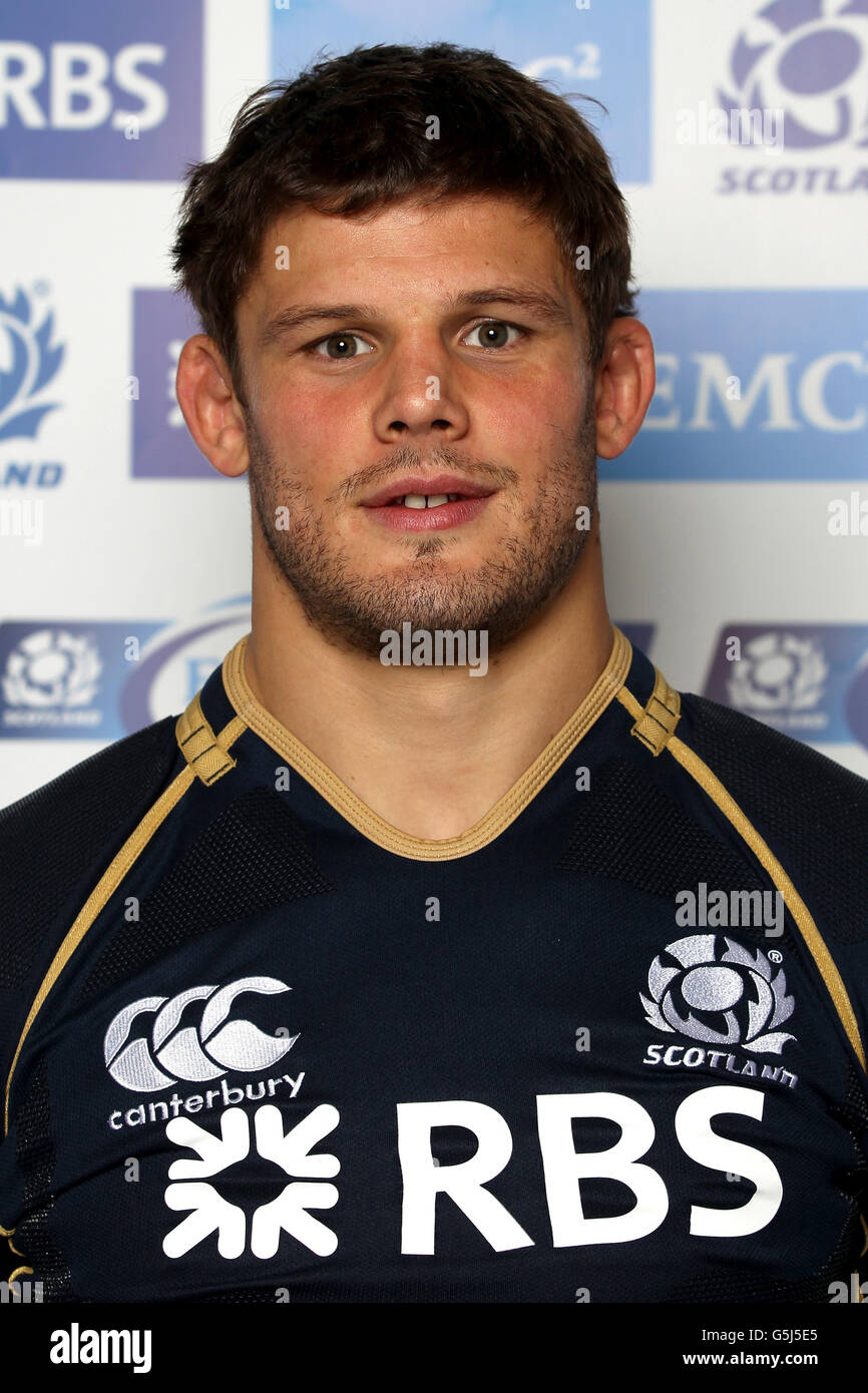 Rugby Union - Scotland Photocall - Murrayfield Stock Photo - Alamy