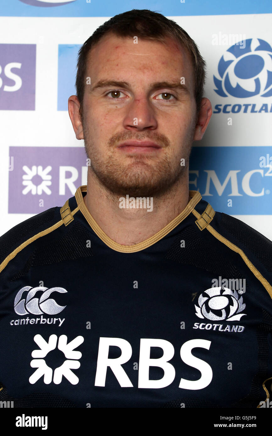 Rugby Union - Scotland Photocall - Murrayfield Stock Photo - Alamy