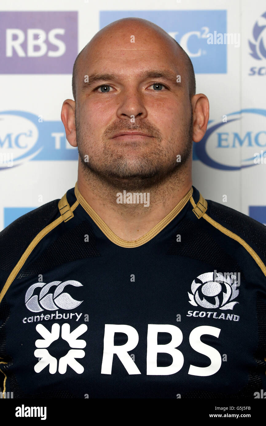 Rugby Union - Scotland Photocall - Murrayfield Stock Photo - Alamy