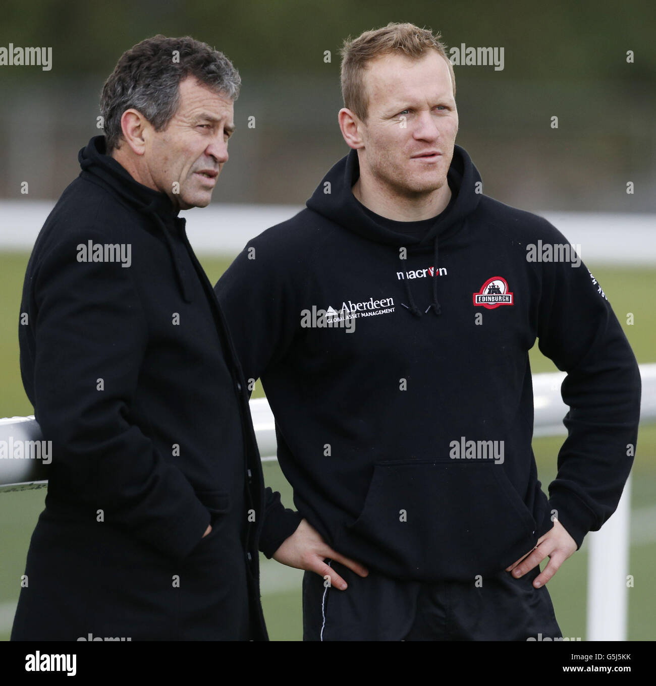 Rugby union edinburgh training and press conference murrayfield stadium ...