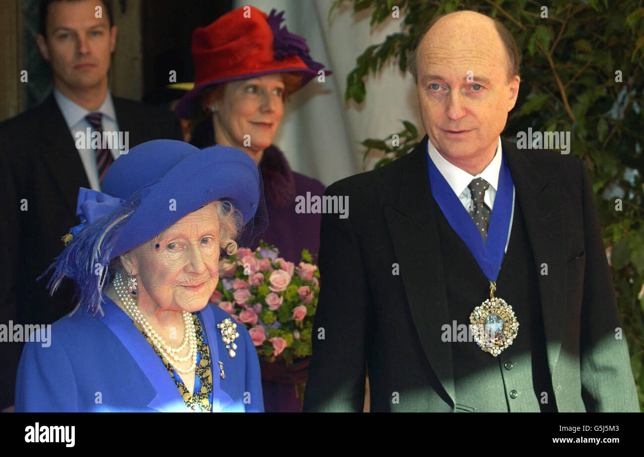 The Queen Mother, 101, departs from Guildhall in the City of London ...