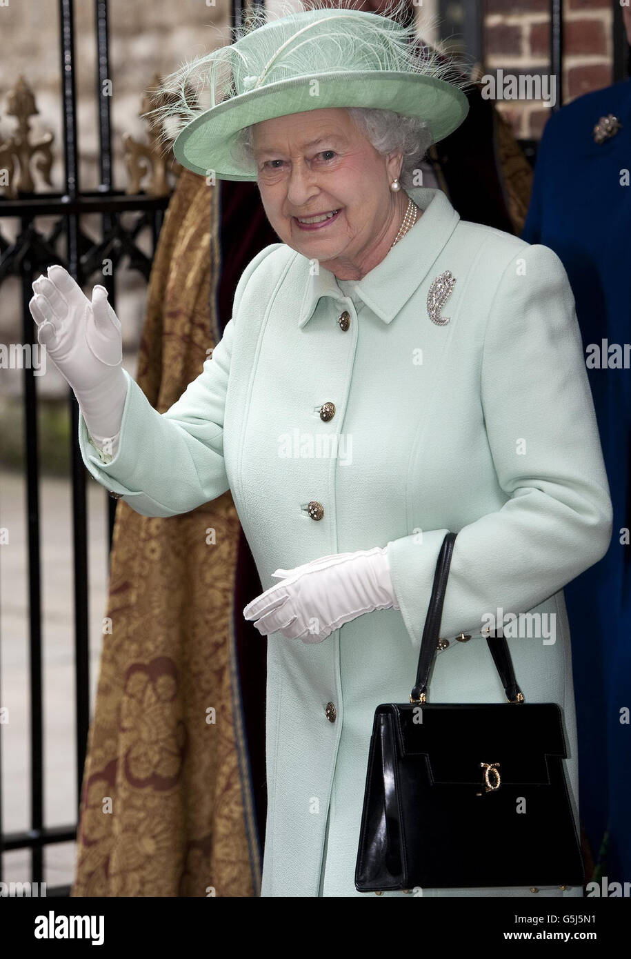 Jubilee window unveiled by the Queen Stock Photo - Alamy