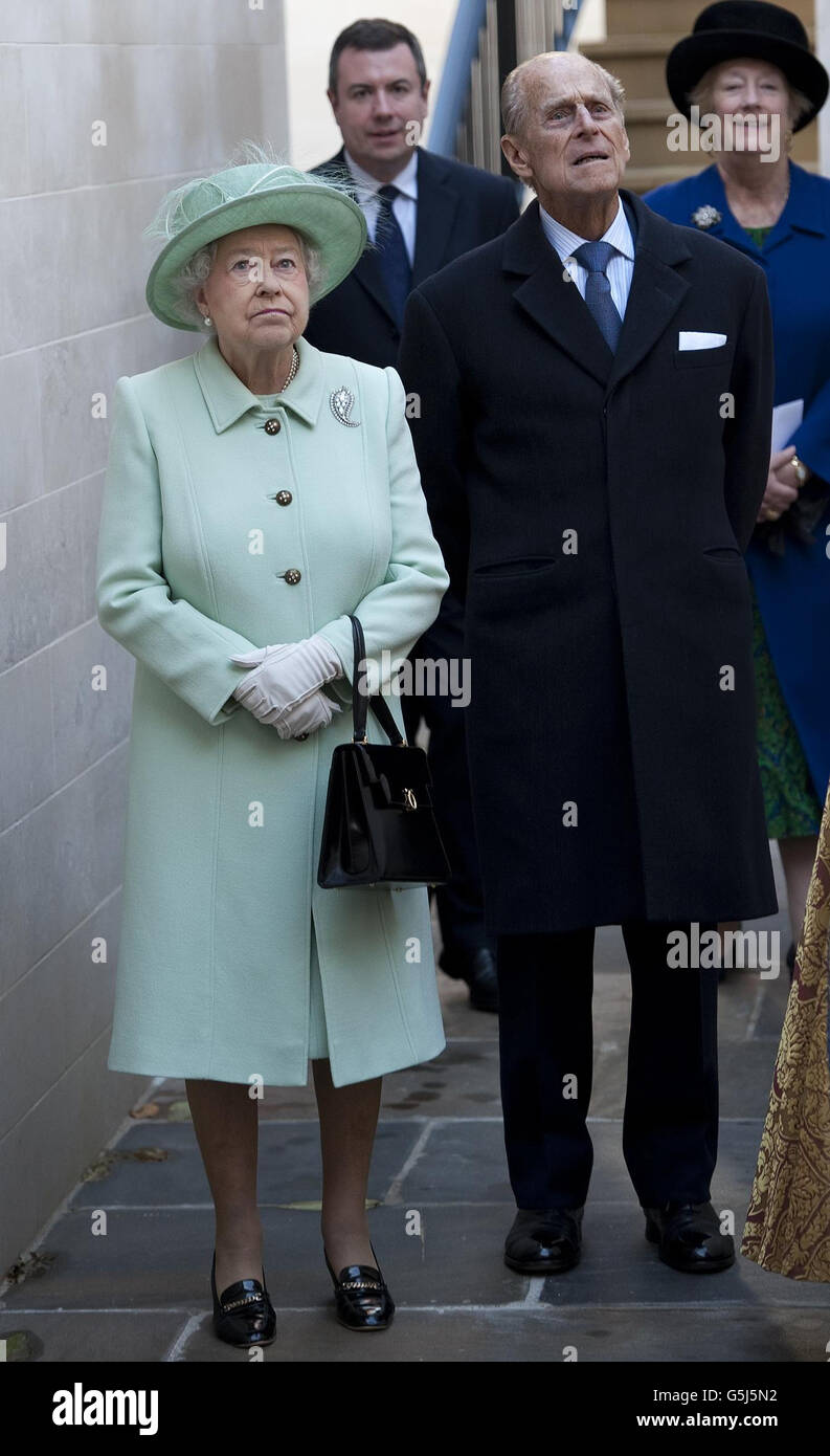 Jubilee window unveiled by the Queen Stock Photo - Alamy