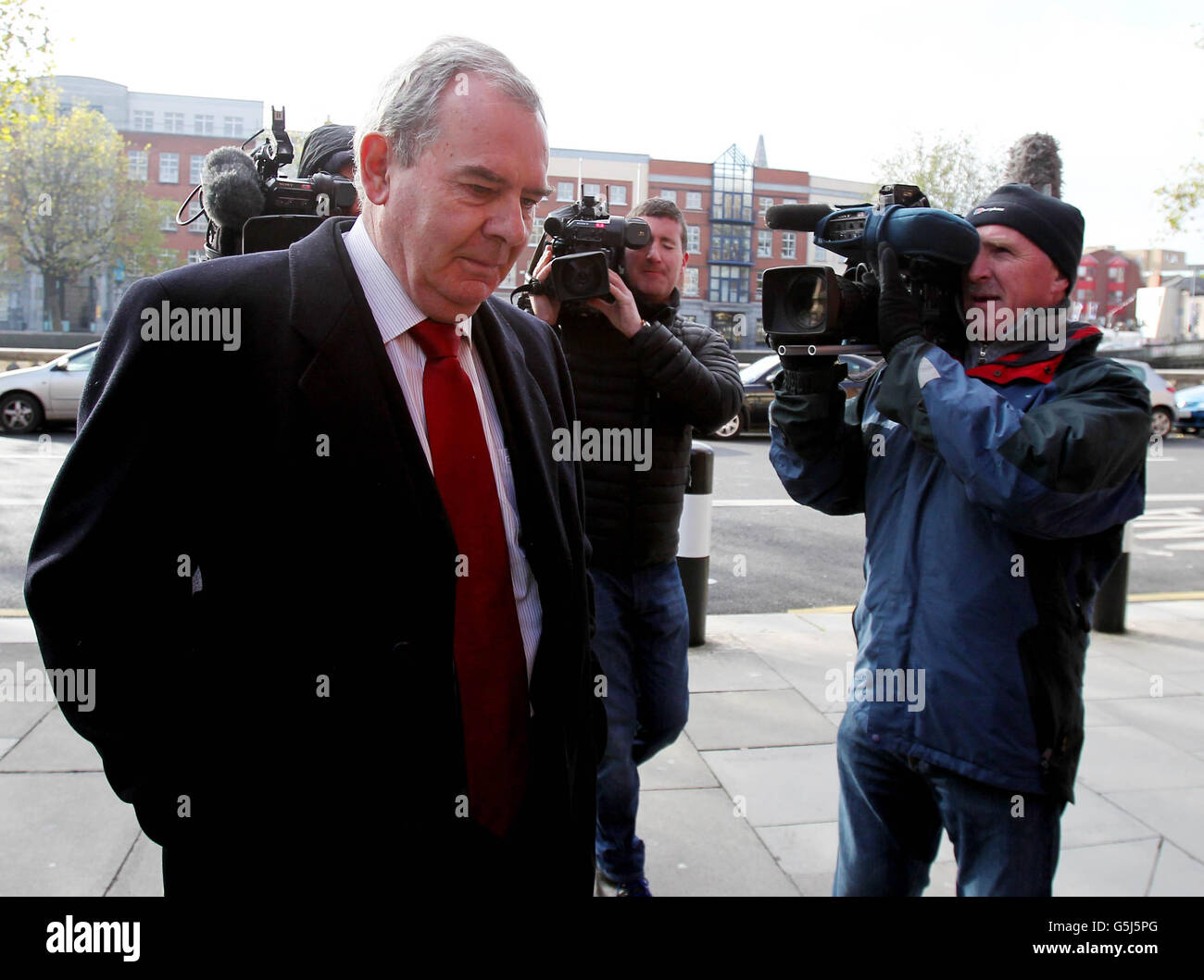 Sean quinn arrives at the supreme court in dublin hi-res stock ...