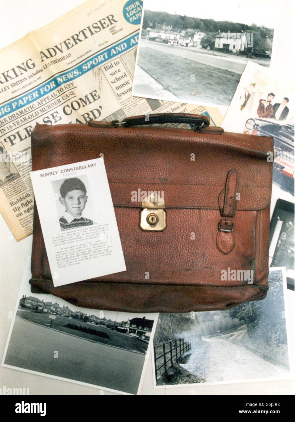 Murder Inquiry of schoolboy Roy Tutill Stock Photo - Alamy