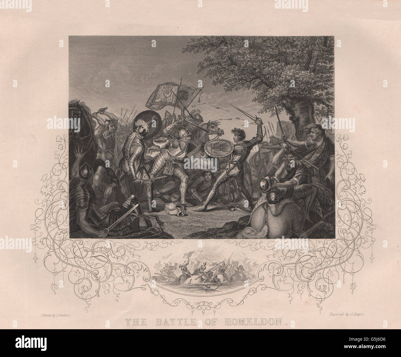 ANGLO-SCOTTISH WARS: Battle of Humbleton Hill (1402) . TALLIS, old ...
