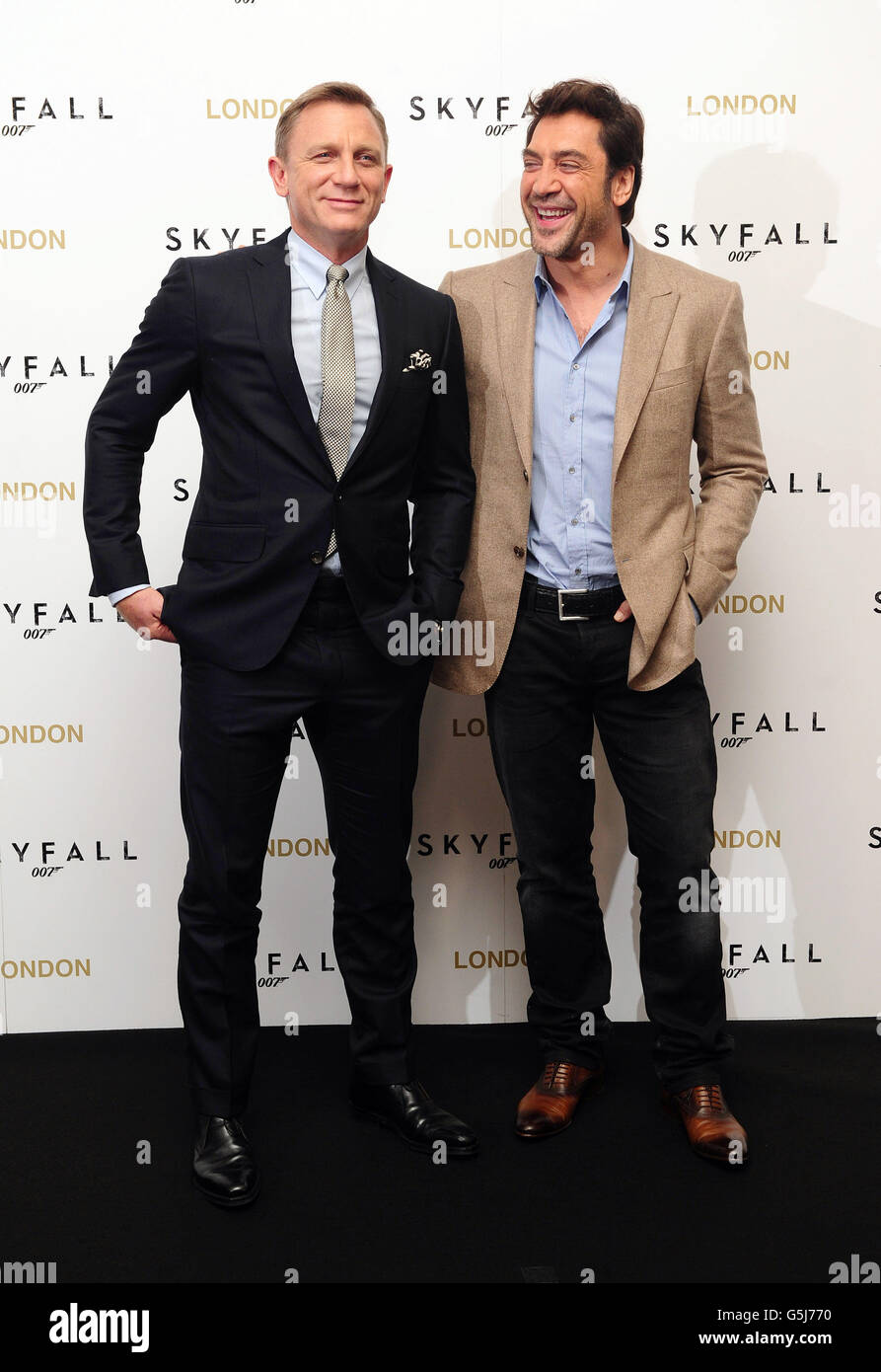 Skyfall photocall london hi-res stock photography and images - Alamy