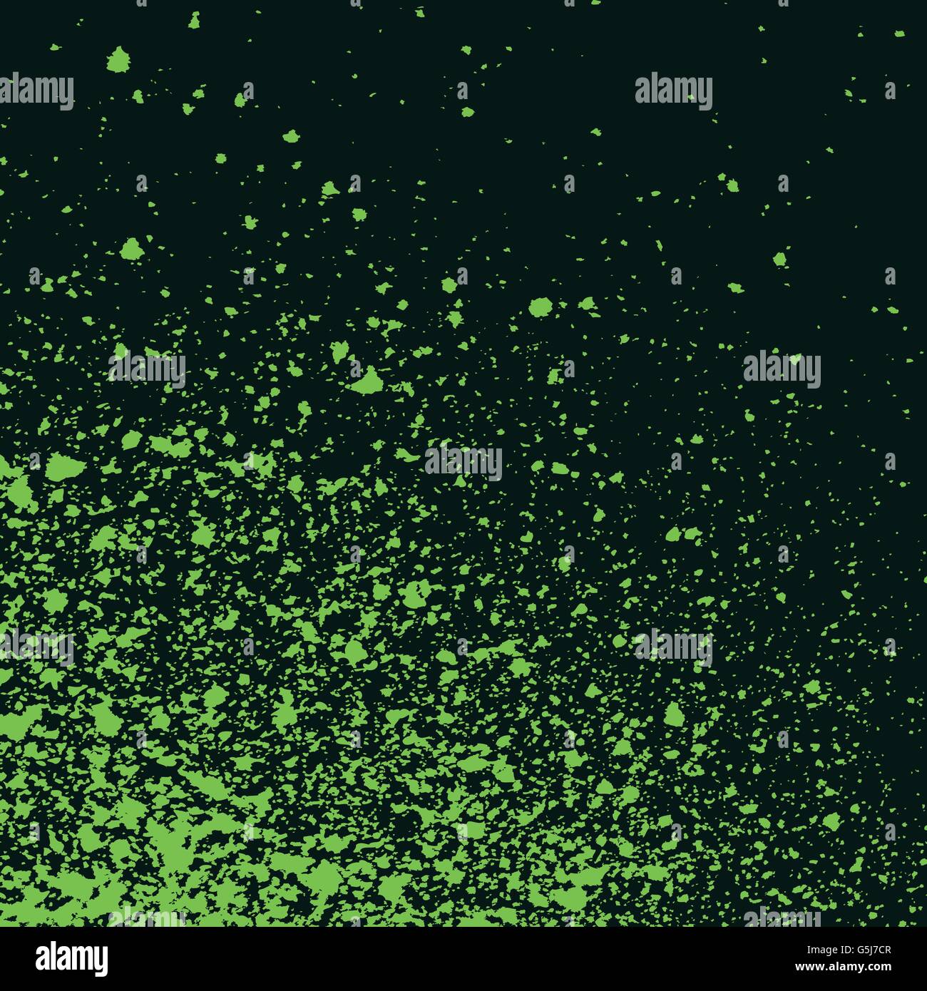 Colorful acrylic paint green splatter on black background. Neon spray ... Colorful acrylic paint green splatter on black background. Neon spray ...
