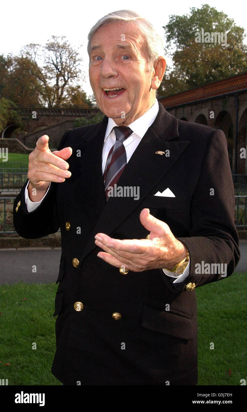 Sir Norman Wisdom during a photocall at The Orangery, Holland Park ...