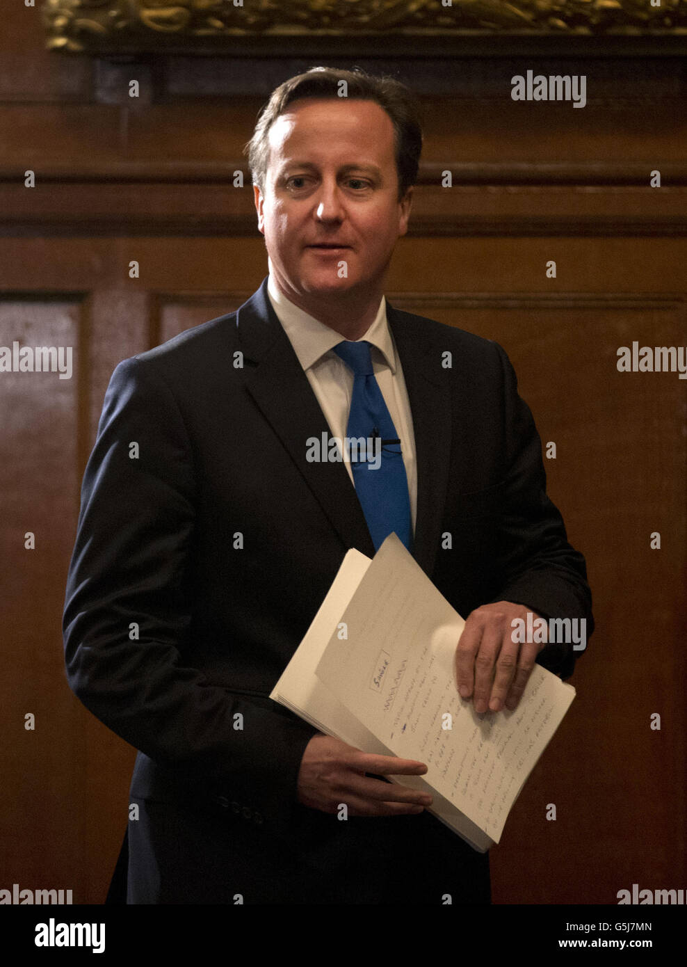 David Cameron Criminal Justice speech Stock Photo - Alamy
