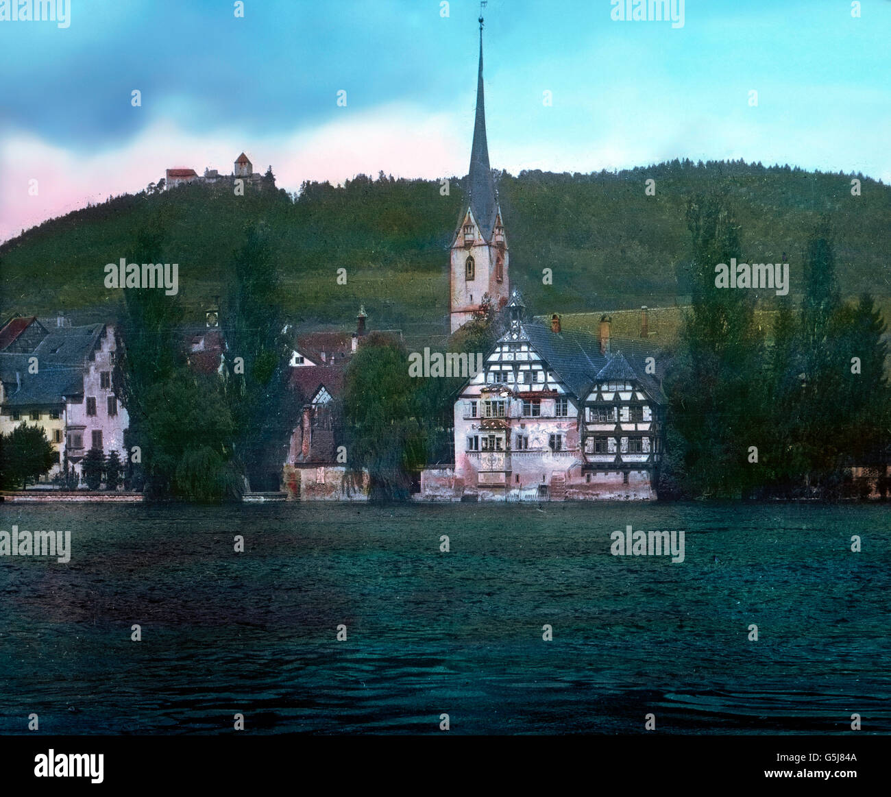 Stein am Rhein. The town of Stein at river Rhine Stock Photo - Alamy