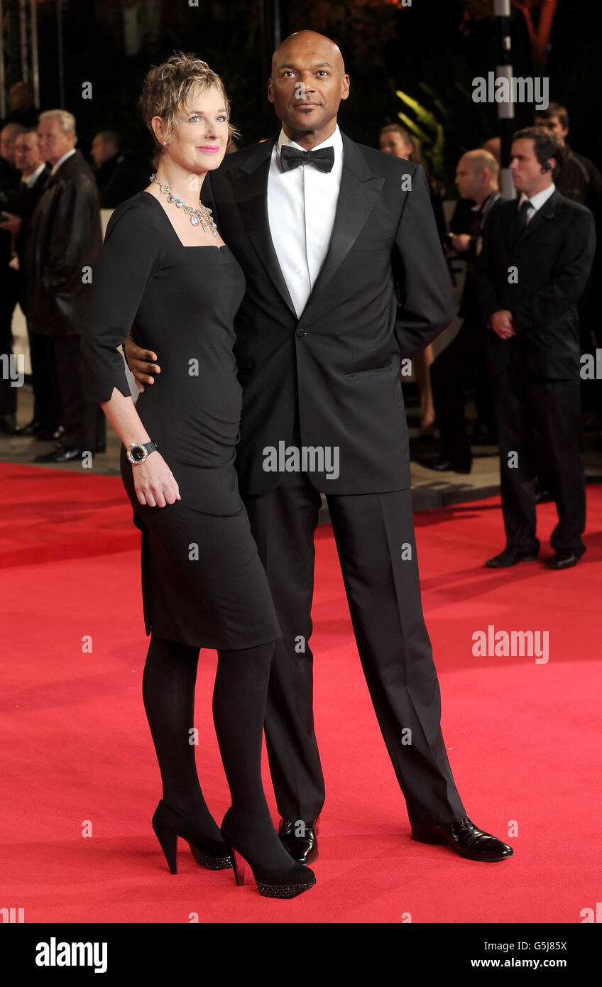 Colin Salmon and wife Fiona Hawthorne arrive at the Royal World ...