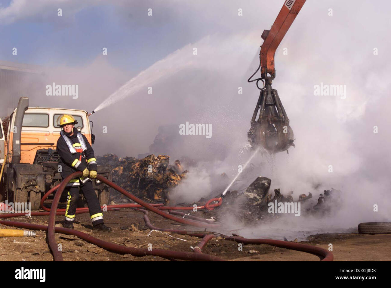 Scrap Yard Fire High Resolution Stock Photography and Images - Alamy