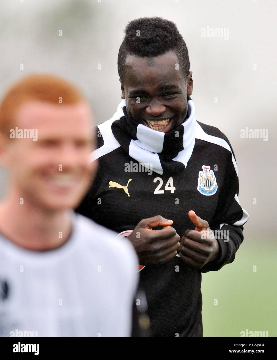 Newcastle United's Cheick Tiote during a training session at Longbenton ...
