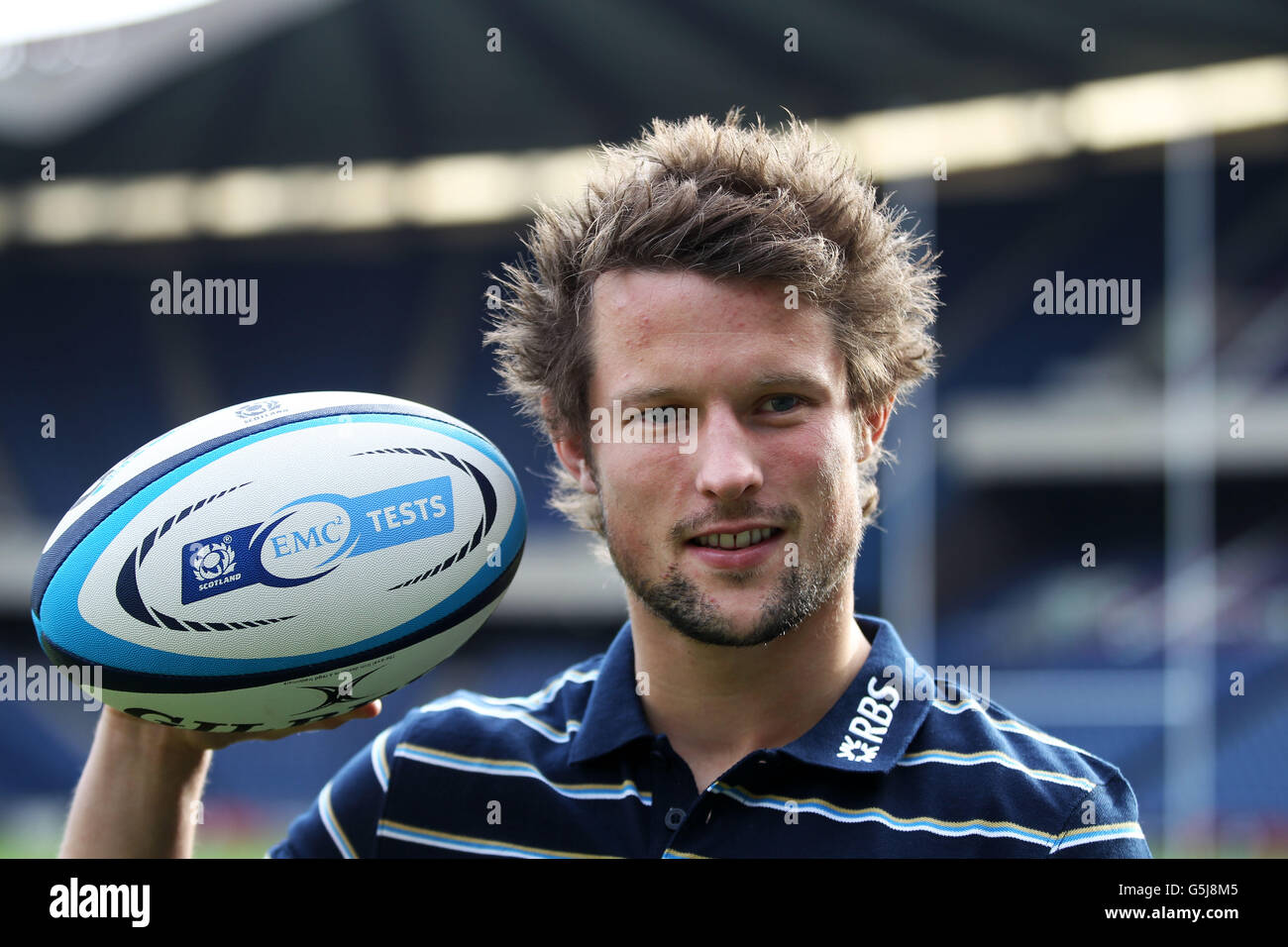 Rugby Union - Scotland Rugby Team Announcement - Murrayfield Stock ...