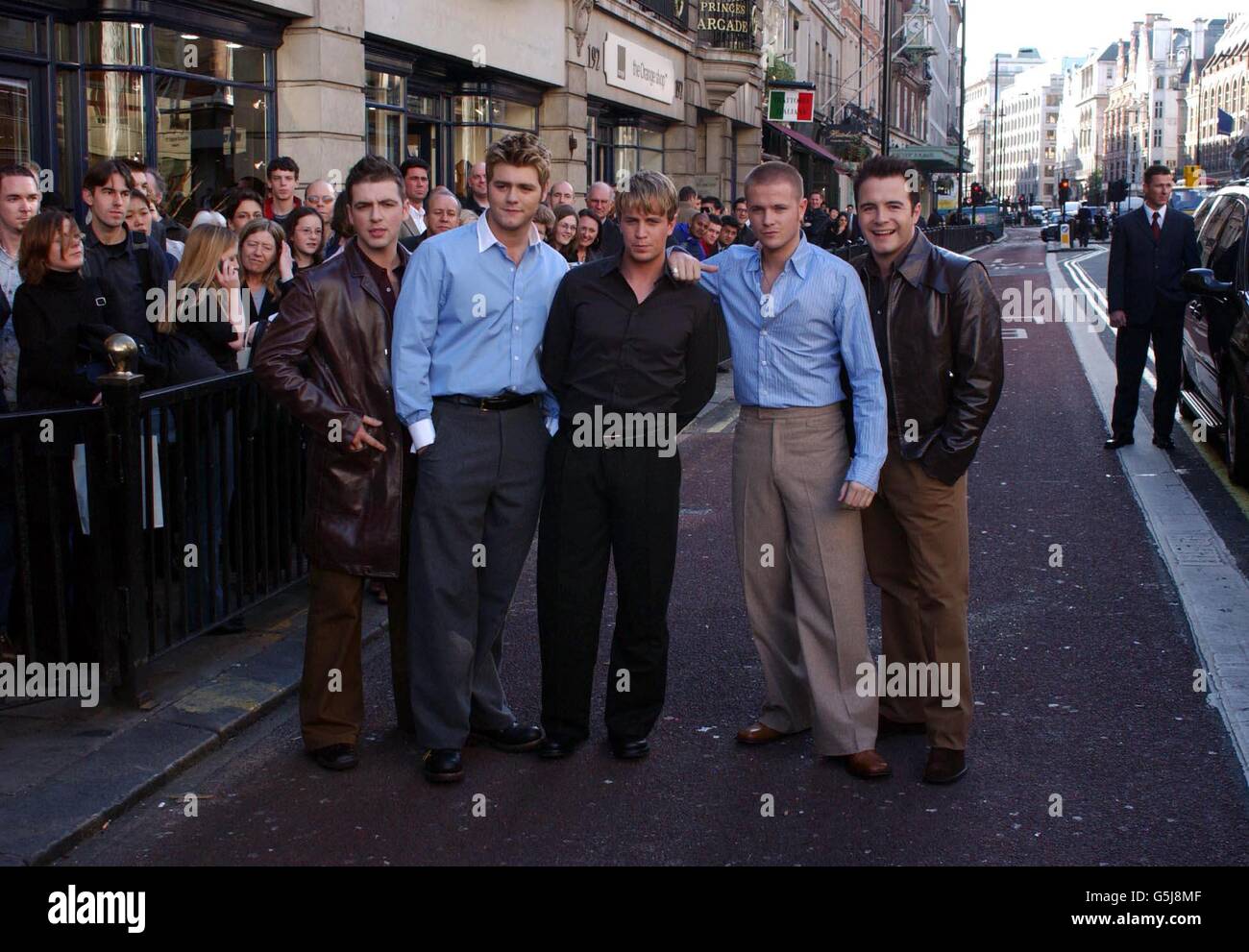 Westlife left right nicky byrne hi-res stock photography and images - Alamy