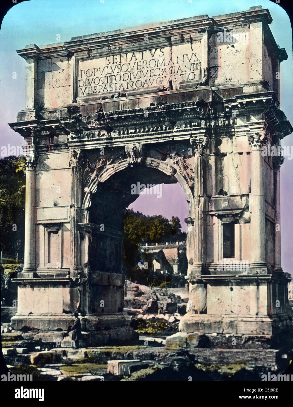 Rom. Titusbogen. Rome. Arch of Titus Stock Photo - Alamy