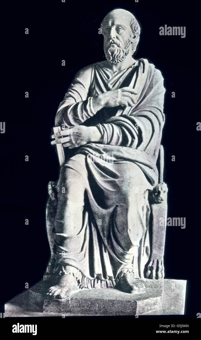 Hyppolit. Statue aus den Katakomben. Statue in the Catacombs Stock ...