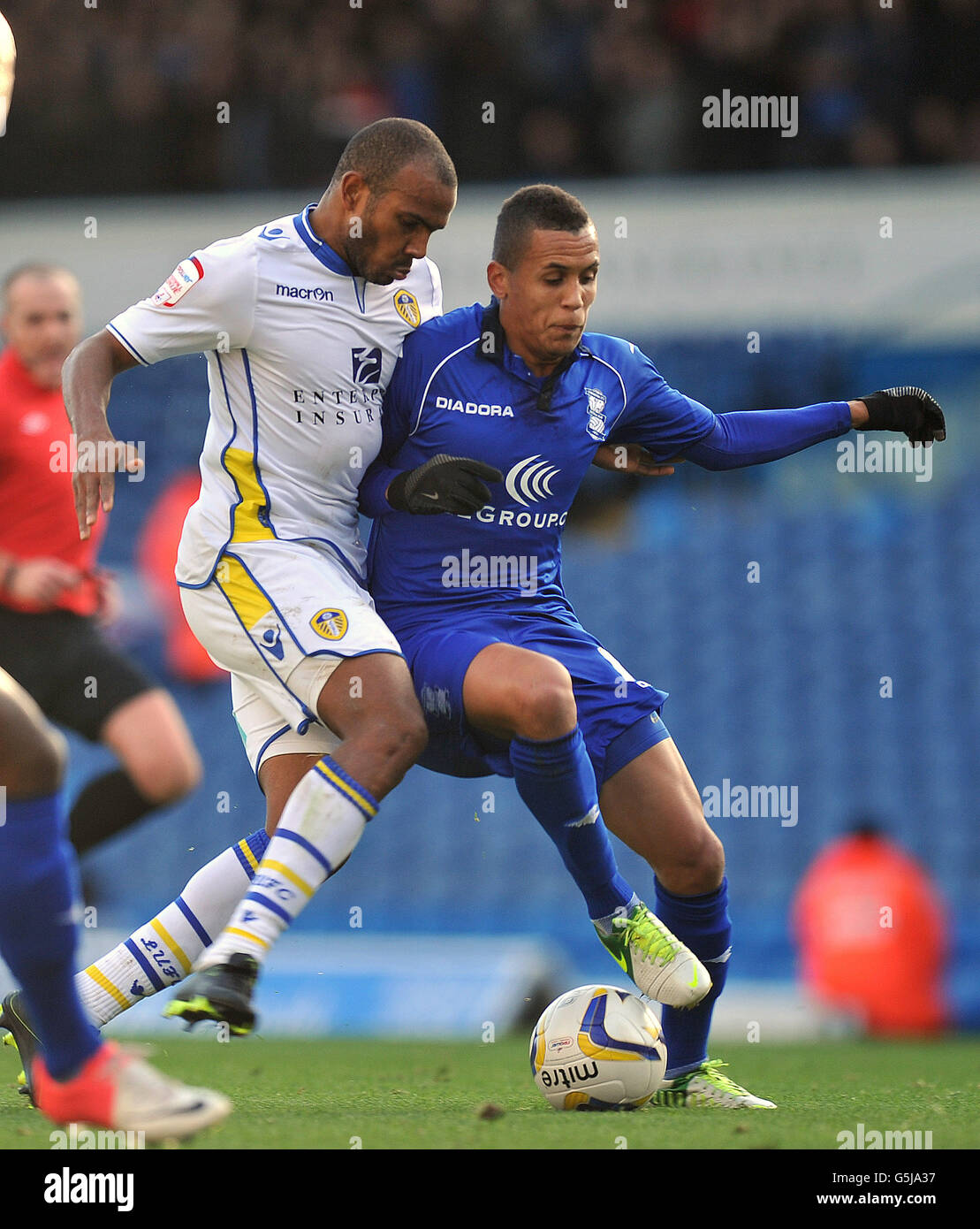 Birmingham City's Ravel Morrison and Leeds United's Rodolph Austin ...