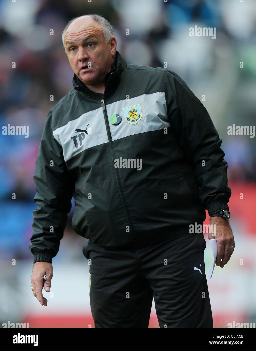 Burnley's Caretaker Manager Terry Pashley watches during the npower ...