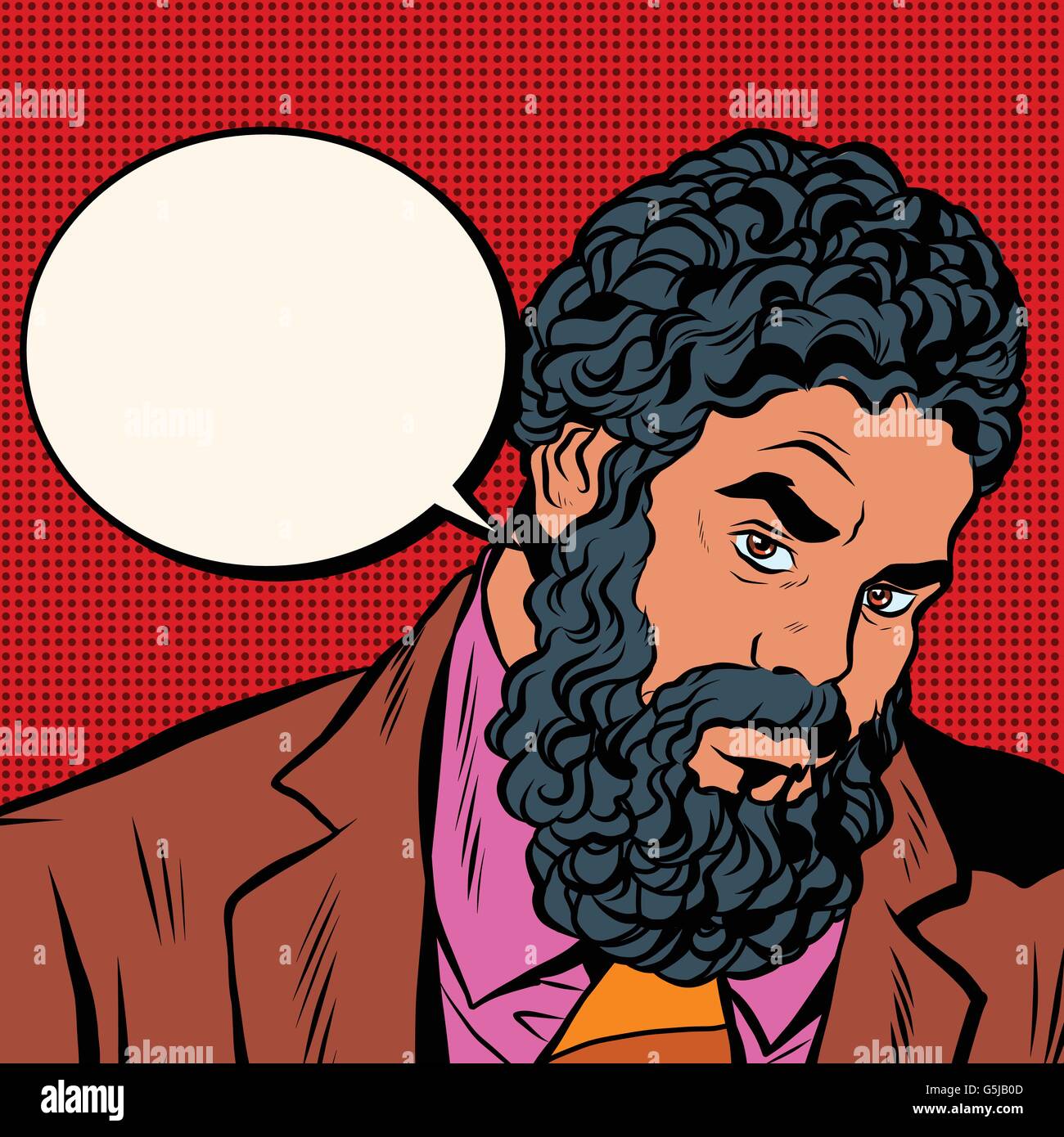Bearded African American black people Stock Vector Image & Art - Alamy