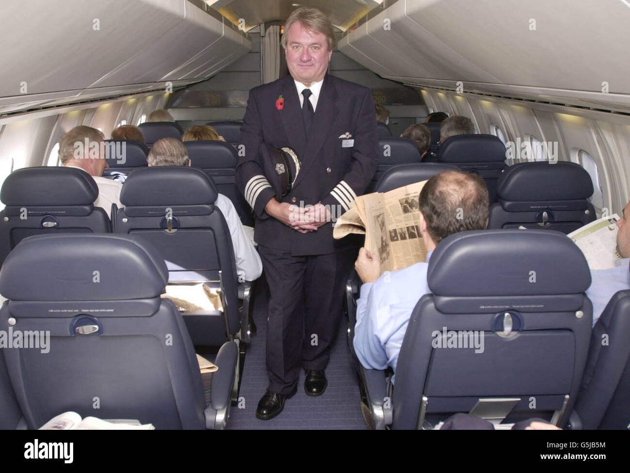Captain Mike Bannister on the British Airways Concorde making its first ...