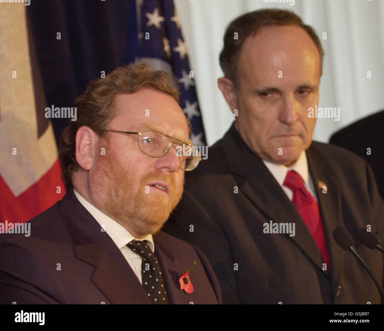 Britains Transport Minister John Spellar (left) during a news ...