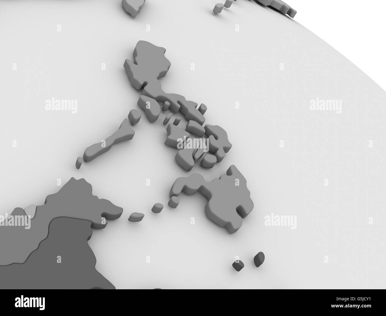Map of the philippines Black and White Stock Photos & Images - Alamy