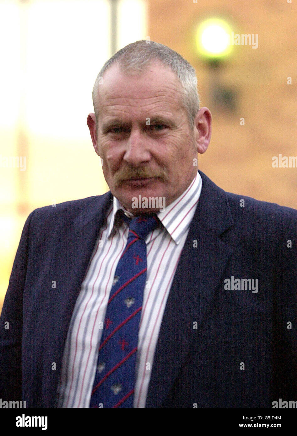 Suspended police officer, Tony White leaving Derby Crown Court, where ...